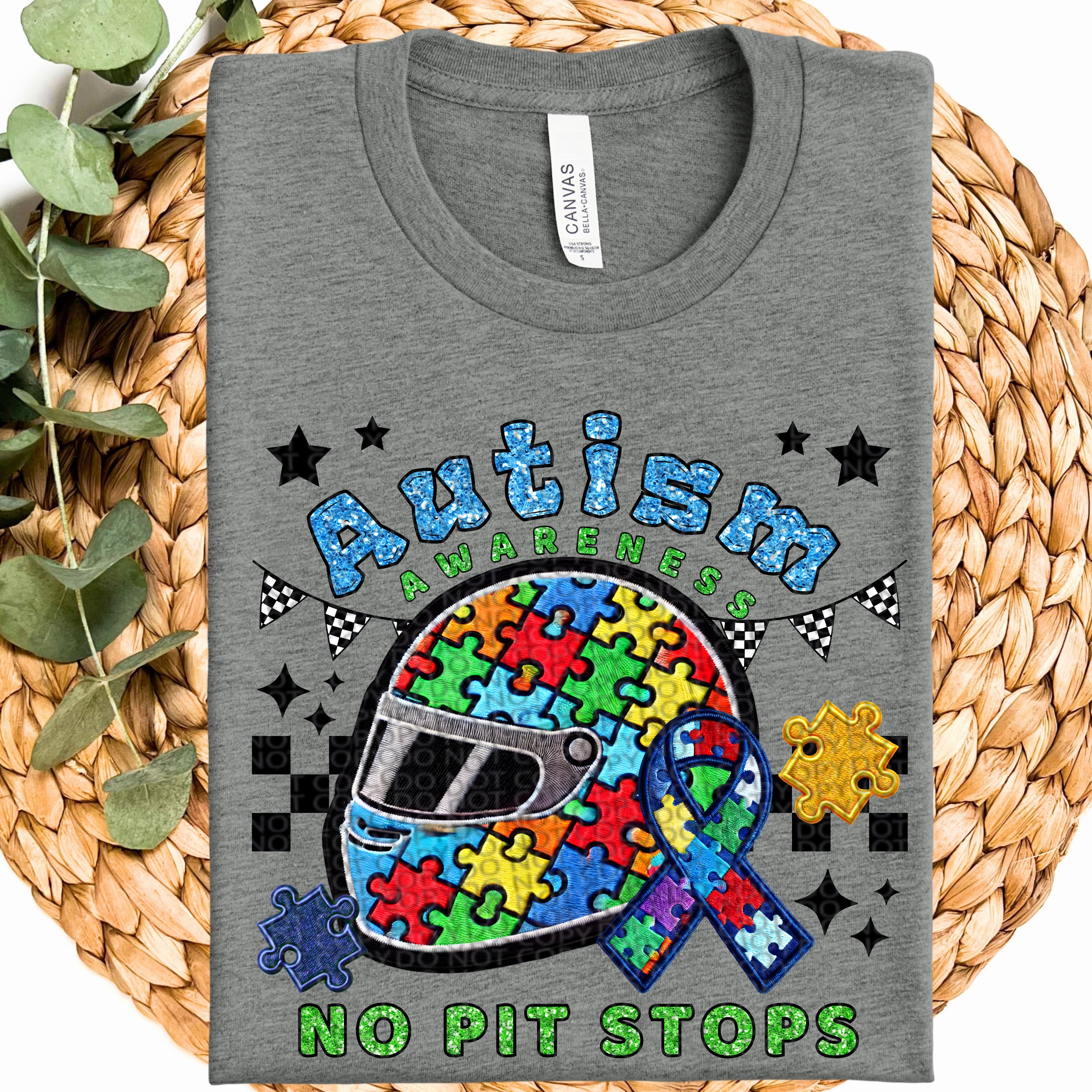 Autism Awareness No Pit Stops PNG – Homewrecker Design Shop