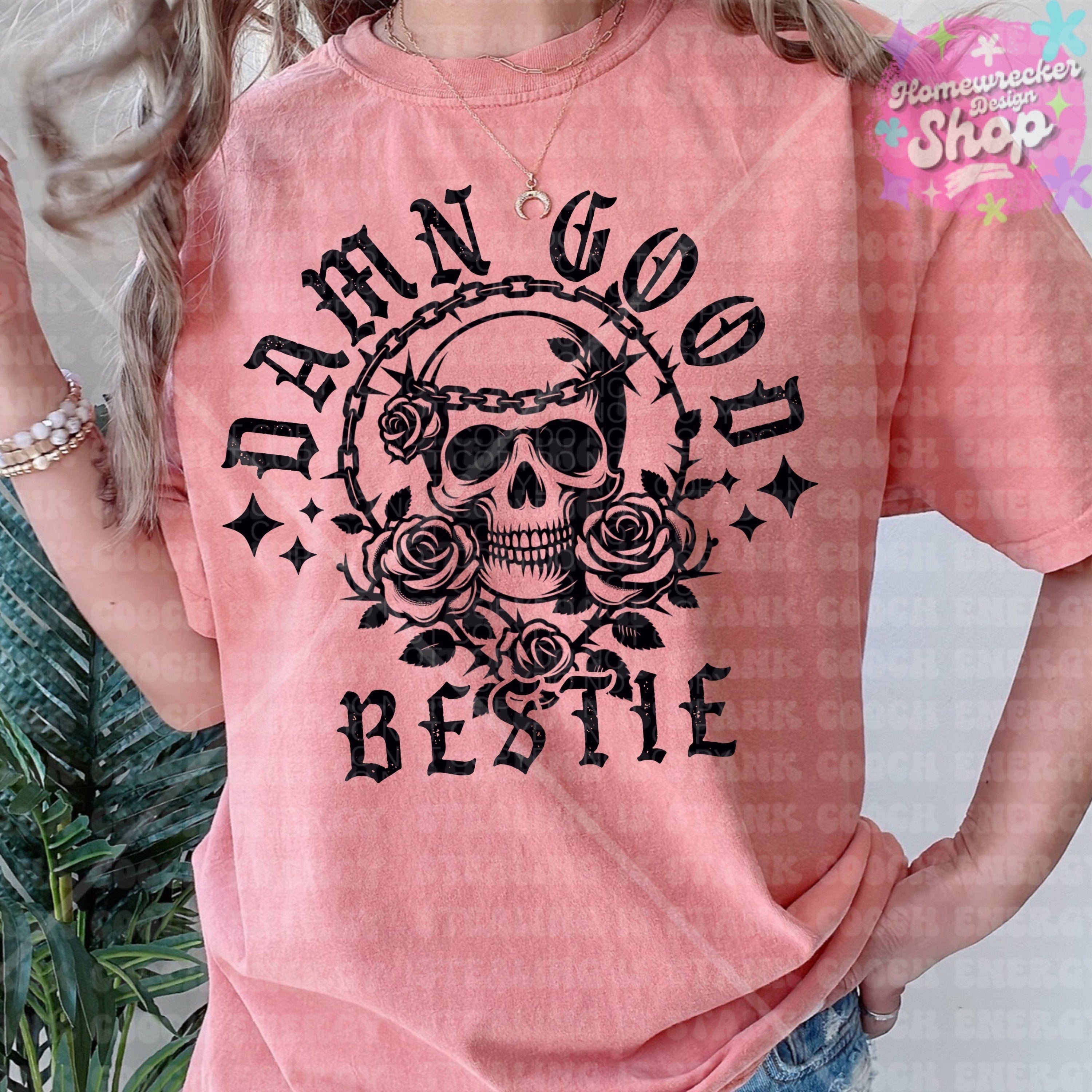 Damn good Bestie PNG with sleeve accent – Homewrecker Design Shop