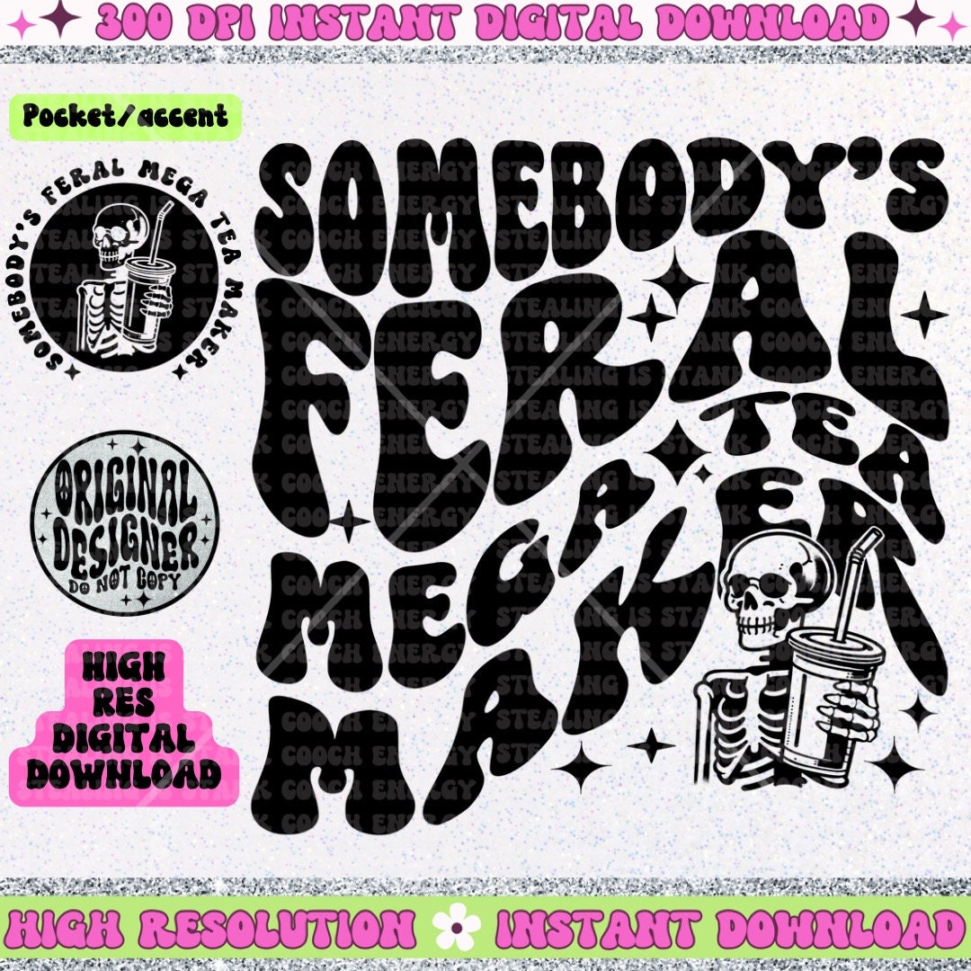 somebody’s feral mega tea maker PNG – Homewrecker Design Shop