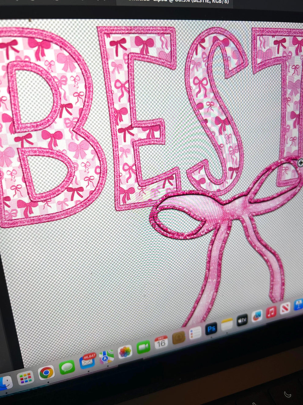 Pink Coquette Names PNG BUNDLE | Faux Embroidery Detailed Designs | PN ...